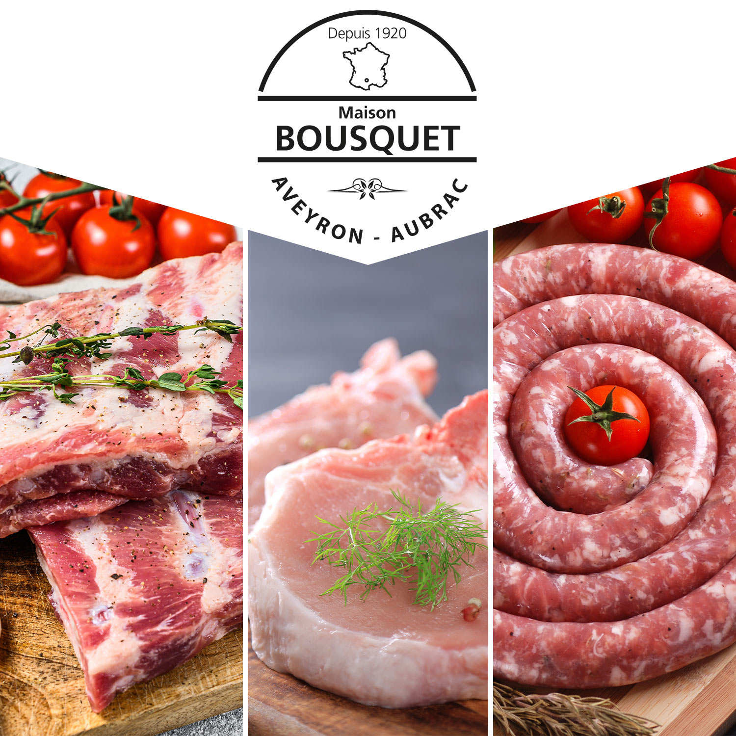 Gourmet meat pack "Cochon du Rouergue" 3kg