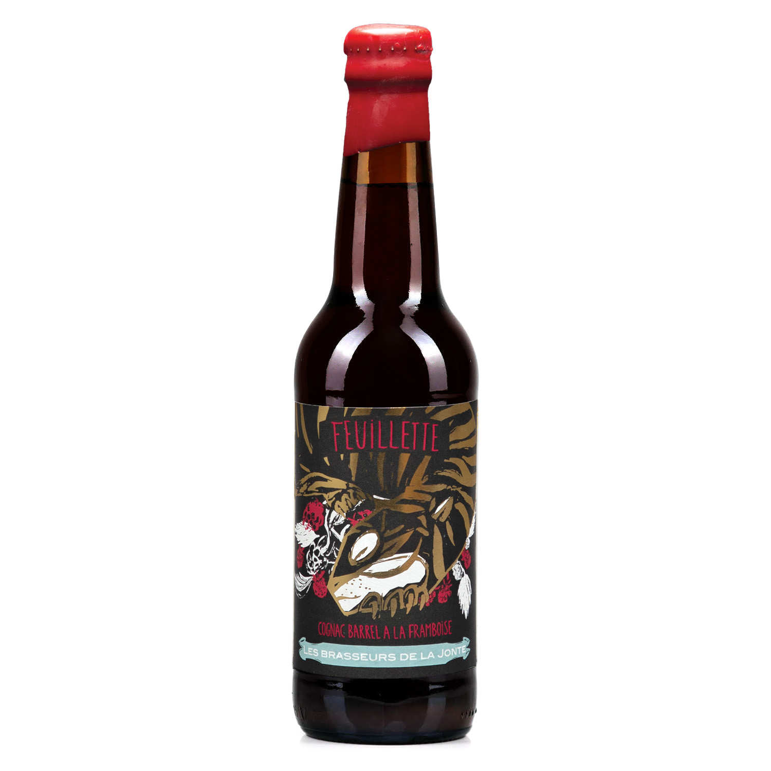 Bière de Lozère Feuillette - Blanche "Cognac Barrel" à la Framboise 11% ...