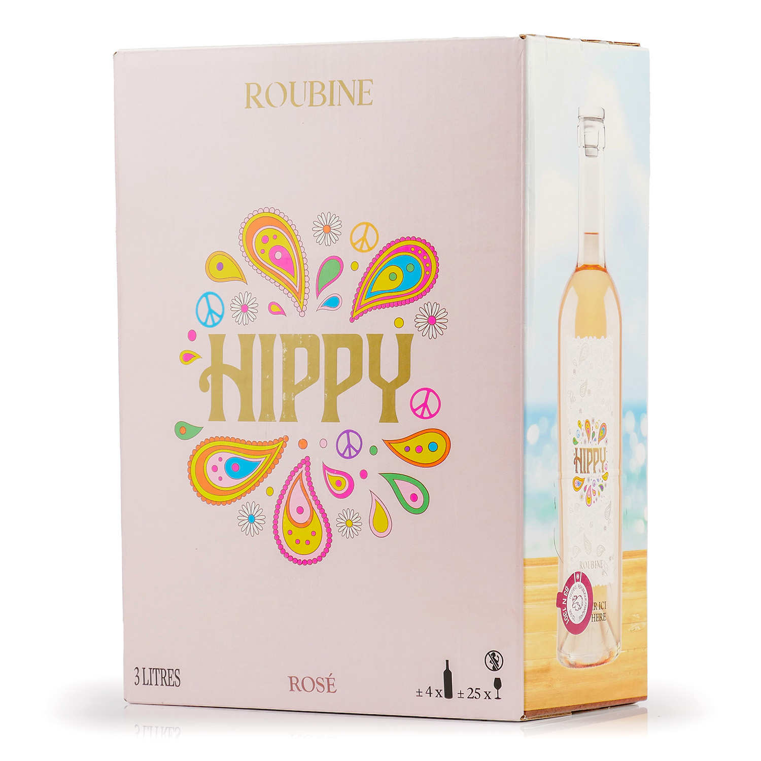 Roubine Rosé cuvée Hippy in 3L bib - IGP Méditerranée - Château Roubine