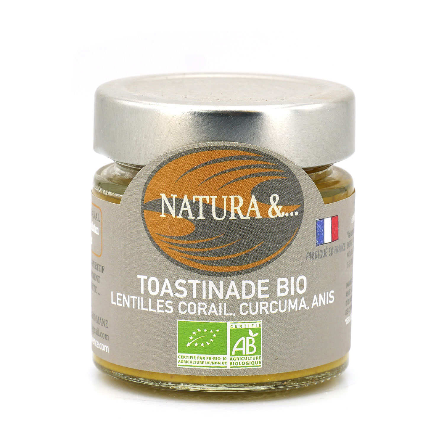 Toastinade bio et vegan de lentilles corail, curcuma et anis