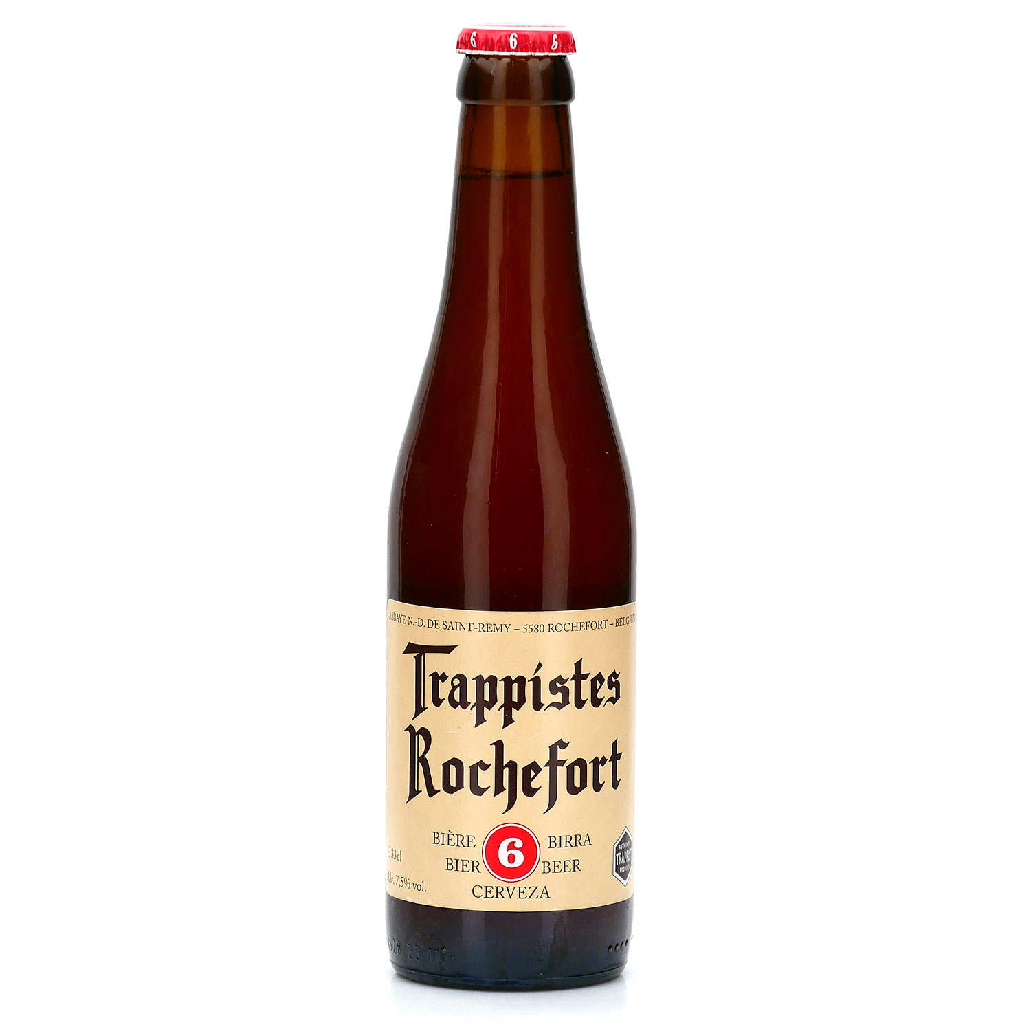 Trappistes Rochefort 6 - Belgian beer 7.5 - Abbaye Saint Rémy