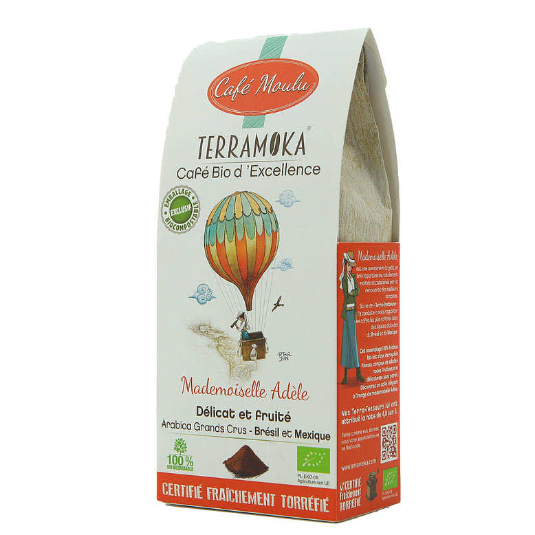 Adèle - organic grand cru ground coffee - Terra Moka