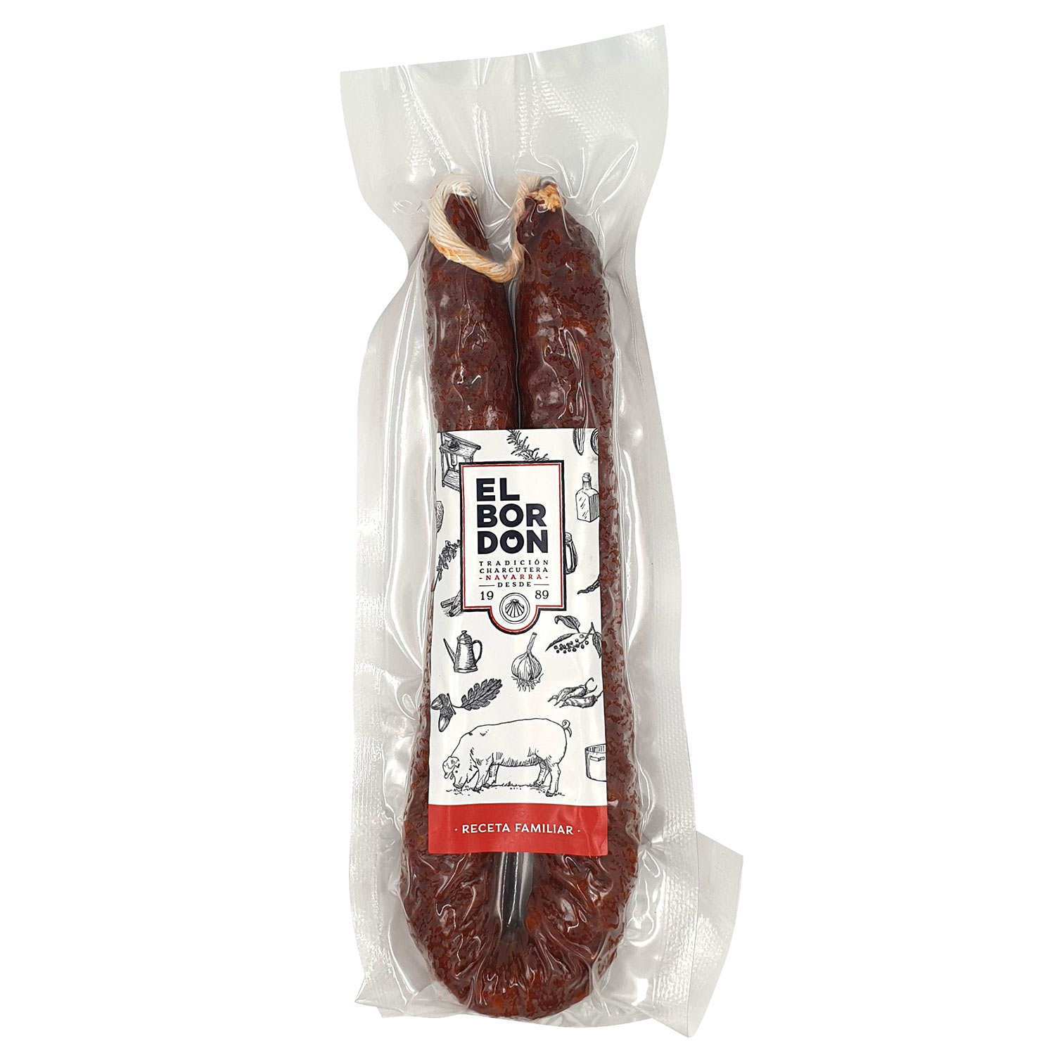 Mild Chorizo Pork without preservatives - El Bordon