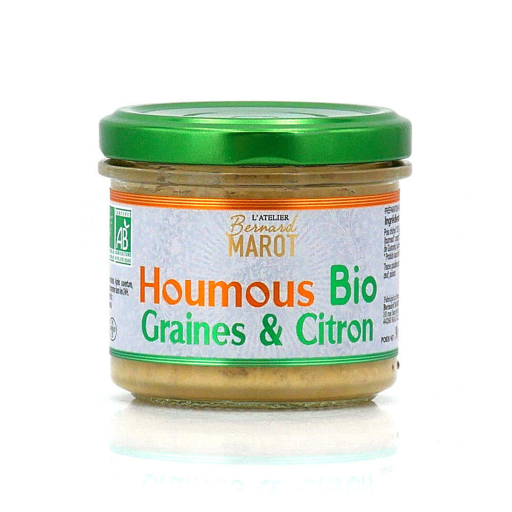 Organic hummus with seeds and lemon (100% vegetable) - Bernard Marot