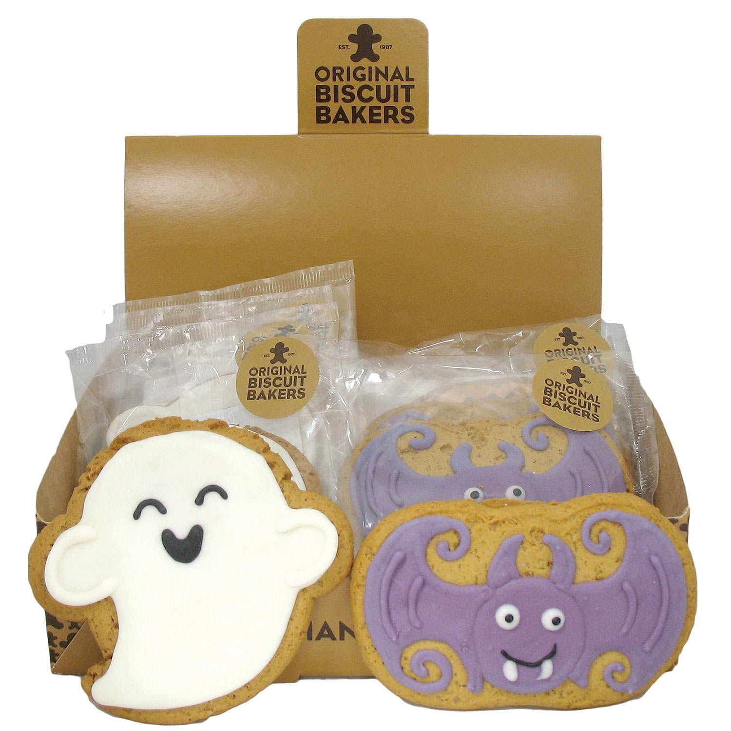Gingerbread bat and ghost - Original Biscuit Bakers