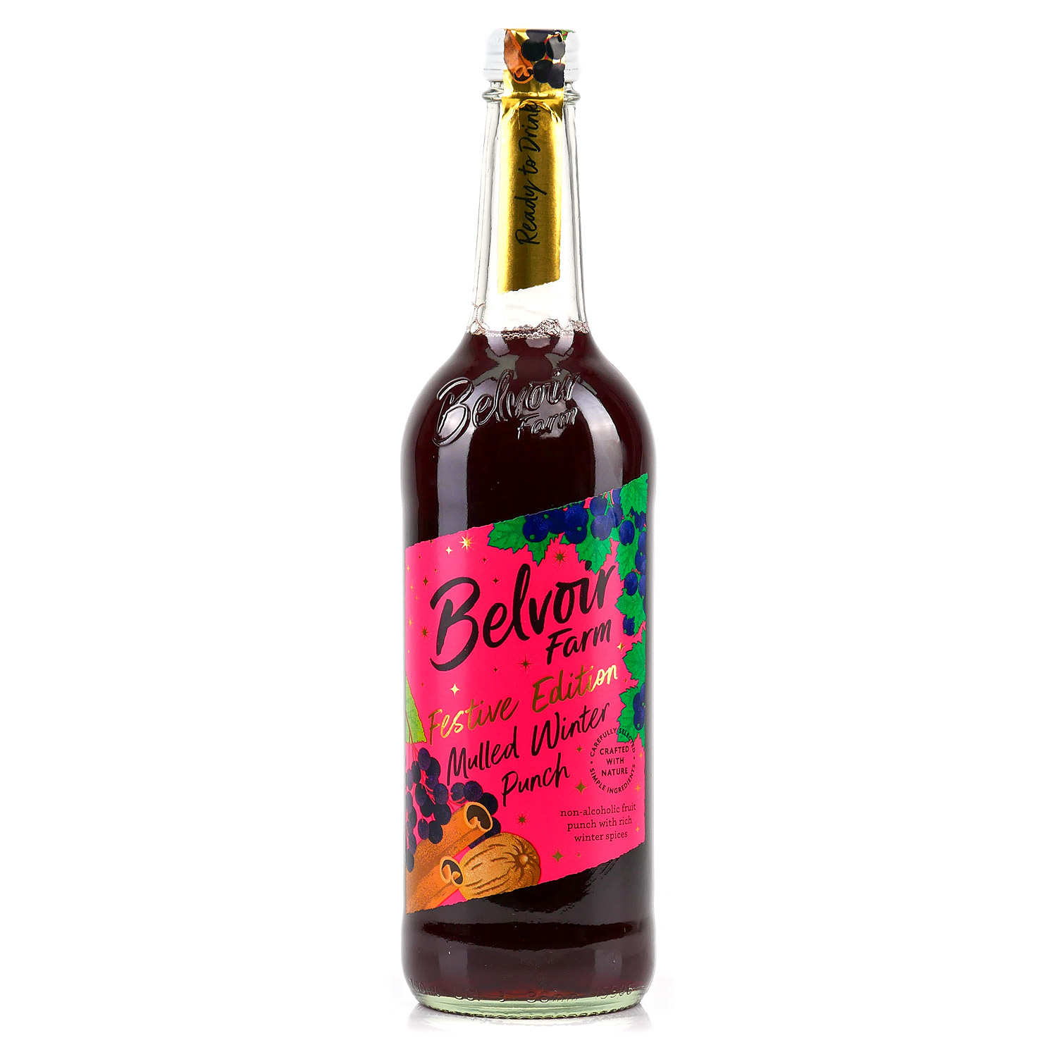 Belvoir Mulled Winter Punch - Non-alcoholic drink with Christmas spices ...