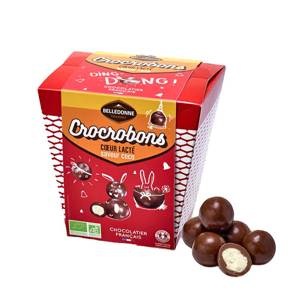 Milk chocolate balls with a coconut-flavoured heart - Belledonne ...