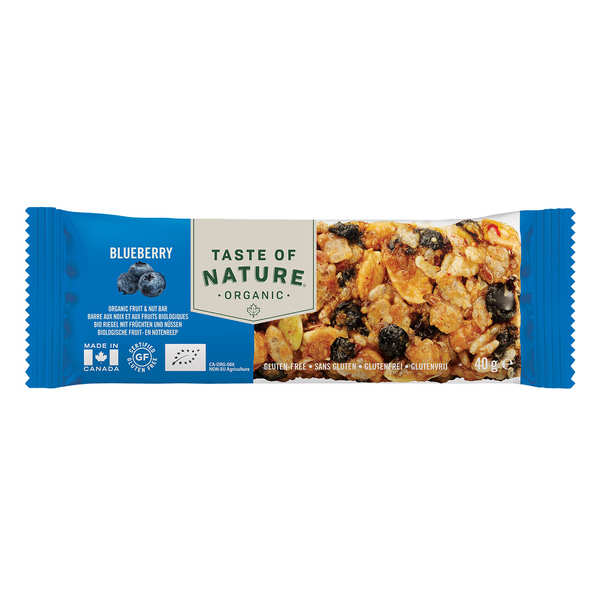 Organic bar with blueberries - Vegan - Taste Of Nature - Produits bio