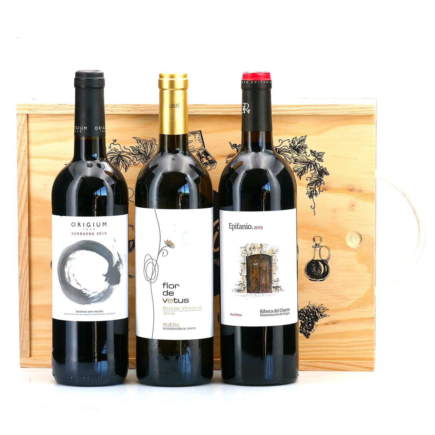 Assortment of Spanish wines - Bodegas Epifanio Rivera