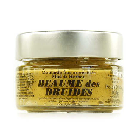 Moutarde gourmet au miel et aux herbes