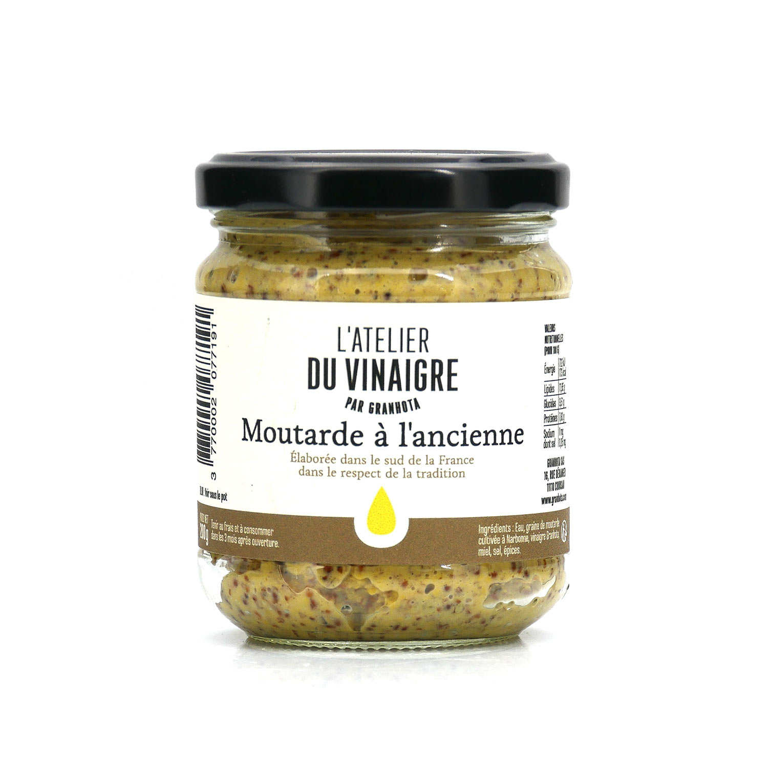 Old fashioned mustard 100% French - Granhota - Granhota - L'Atelier du ...
