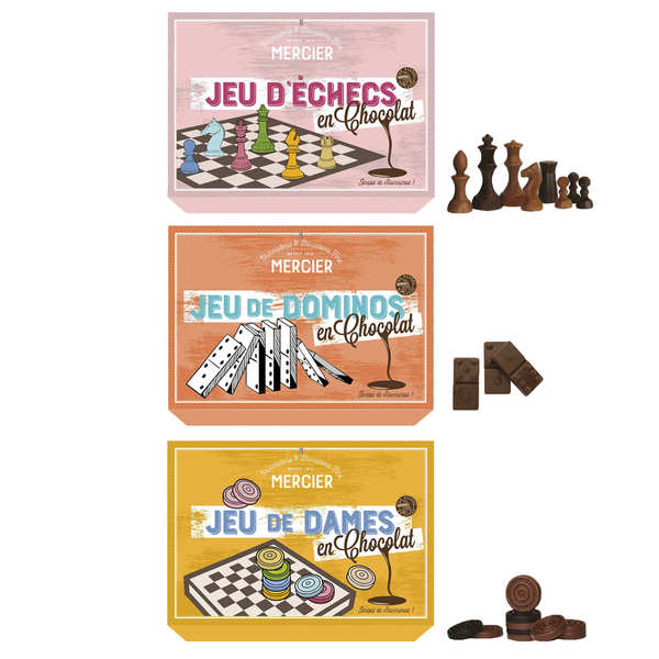 Assortiment de jeux en chocolat - Maison Mercier