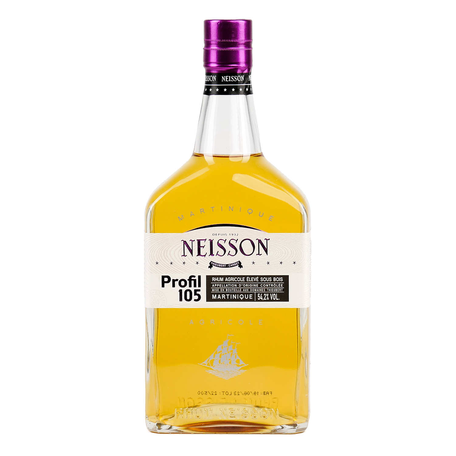 Neisson Profil 105 - Amber agricultural rum from Martinique 54.2% - Neisson