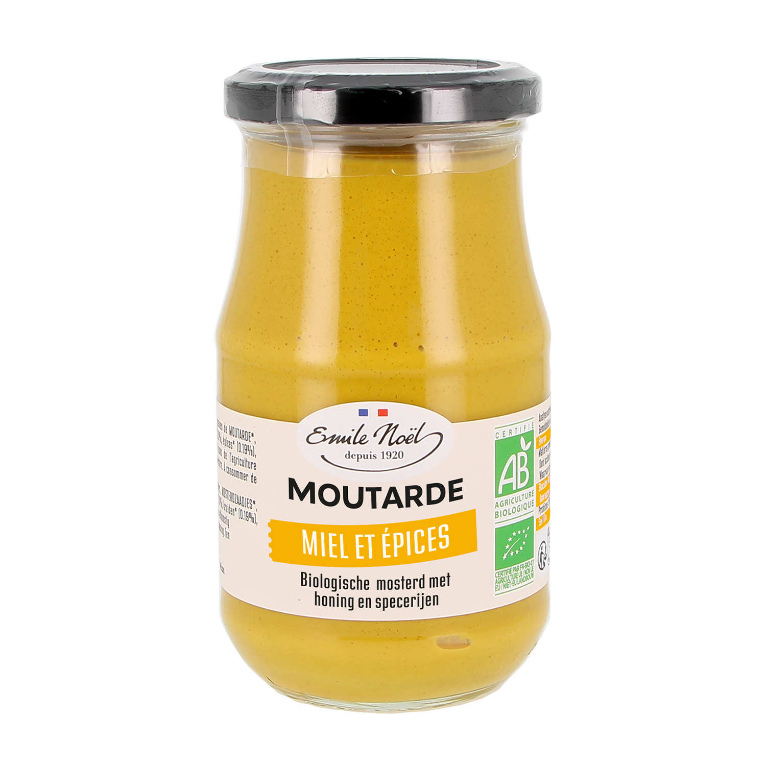 Moutarde douce bio au curcuma et épices - Emile Noel - Emile Noël