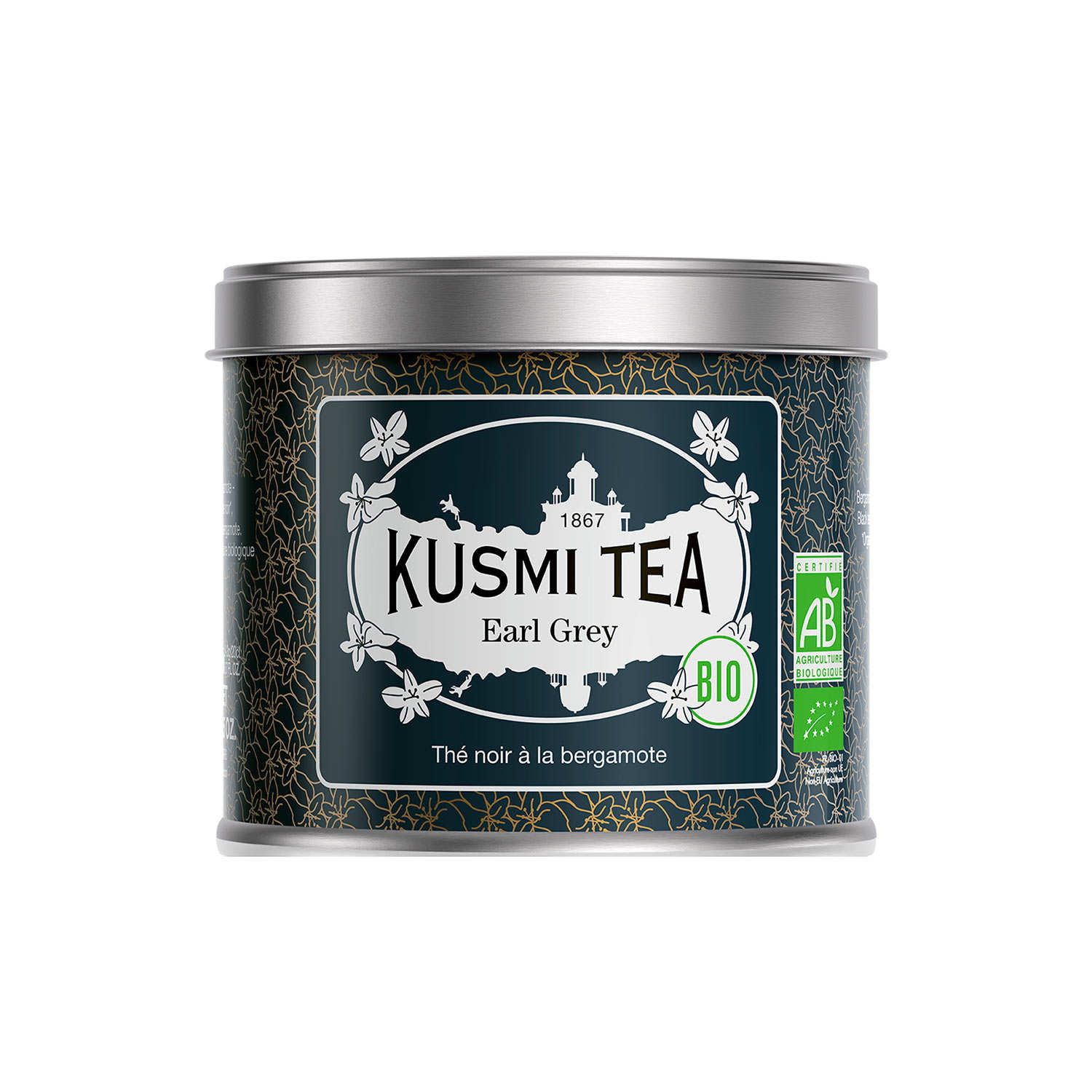 Organic Earl Grey Tea - Metal box - Kusmi Tea