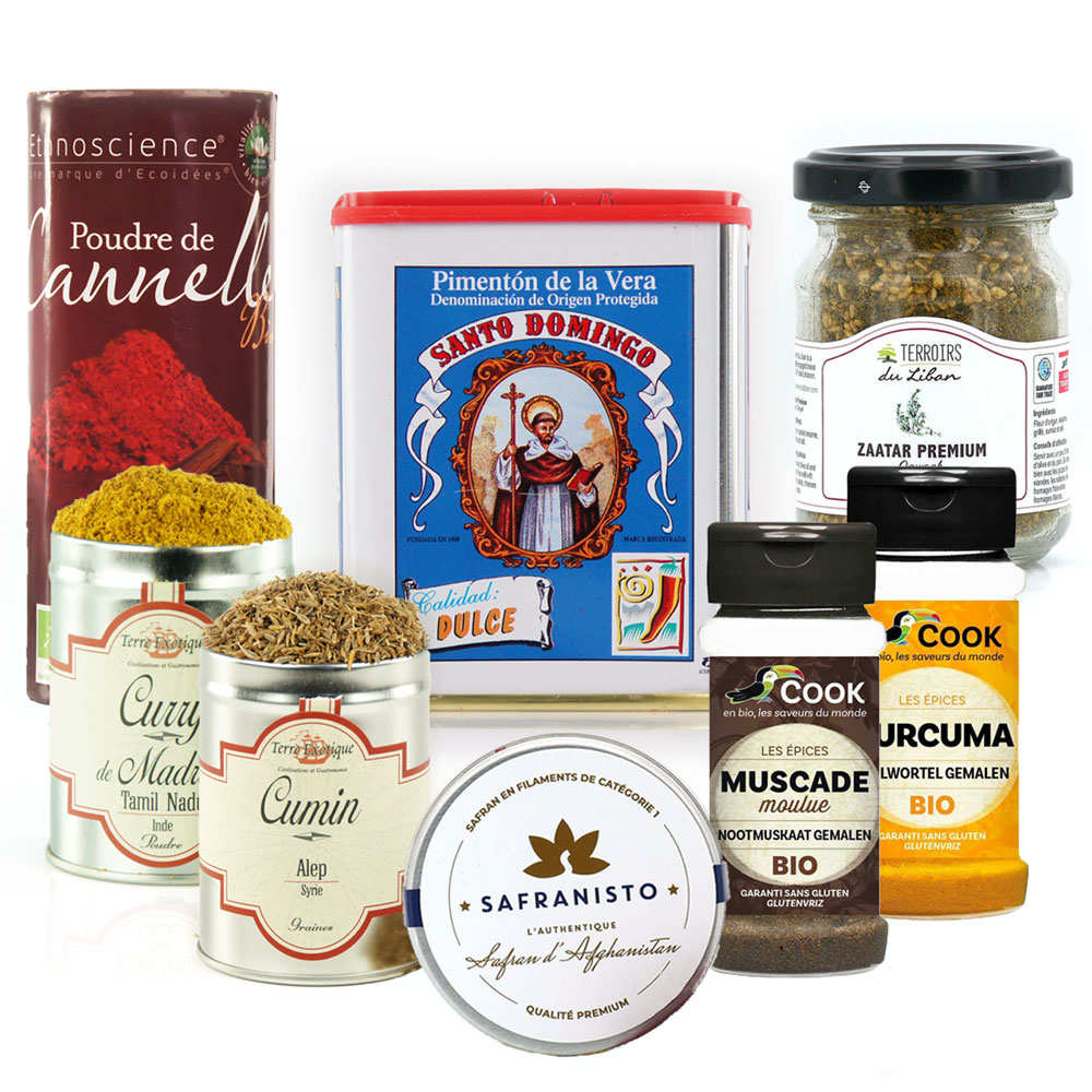 Assortiment de 8 épices essentielles