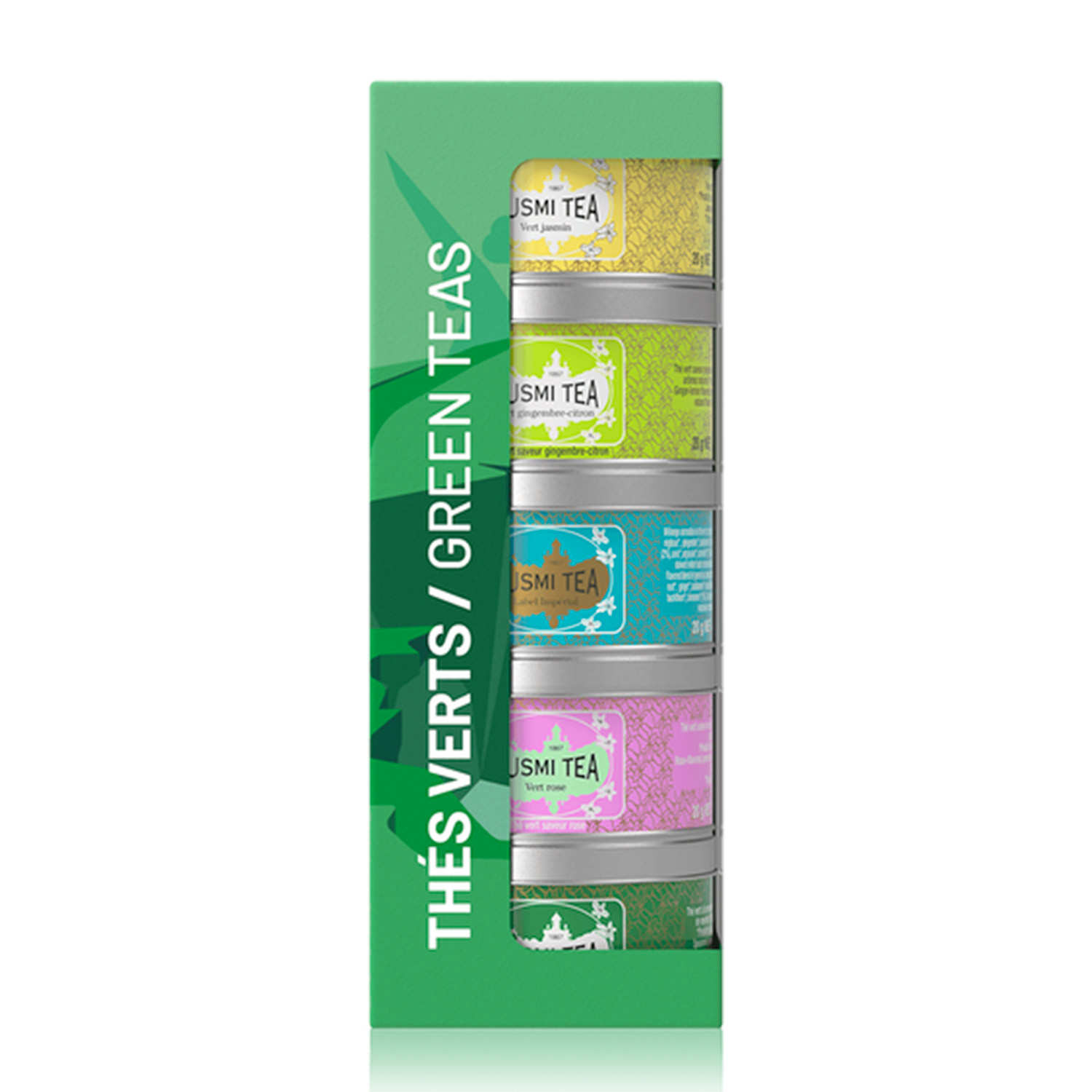 Coffret cadeau 5 thés verts "Les Verts" Kusmi Tea - Kusmi Tea
