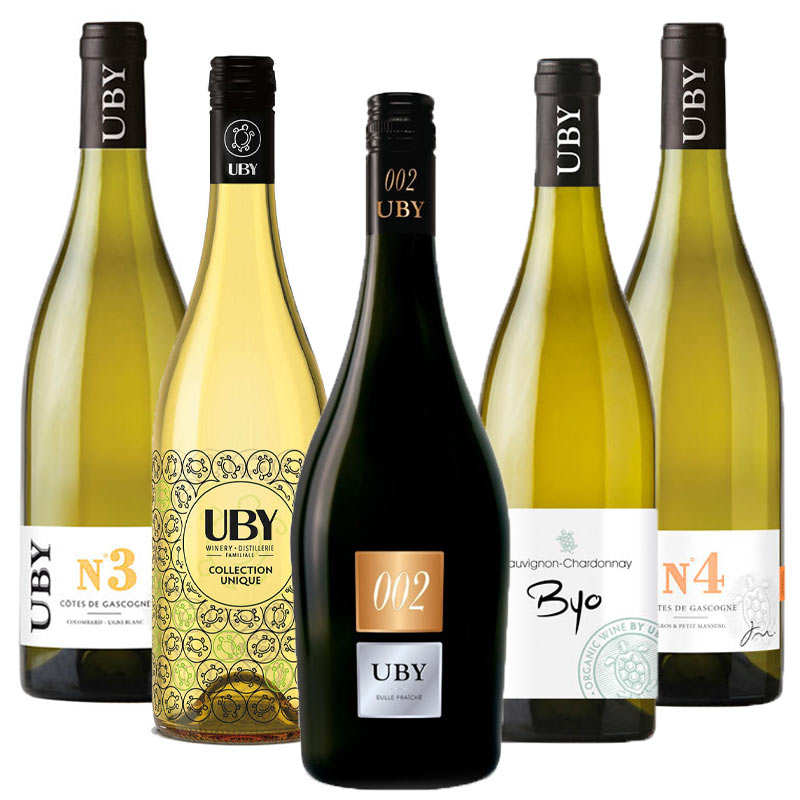 Discovery assortment 5 white wines Domaine UBY - Domaine UBY