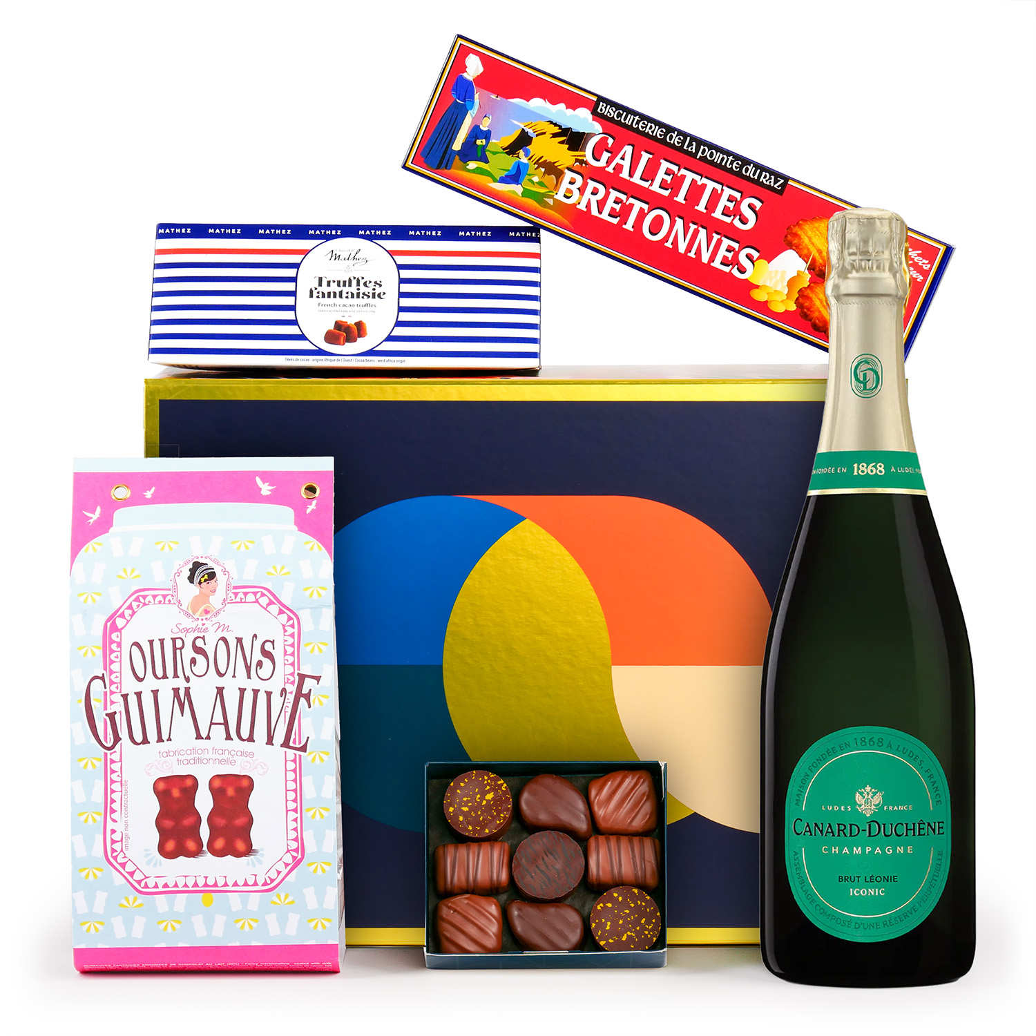 Champagne and Chocolate gift box - BienManger Paniers Garnis