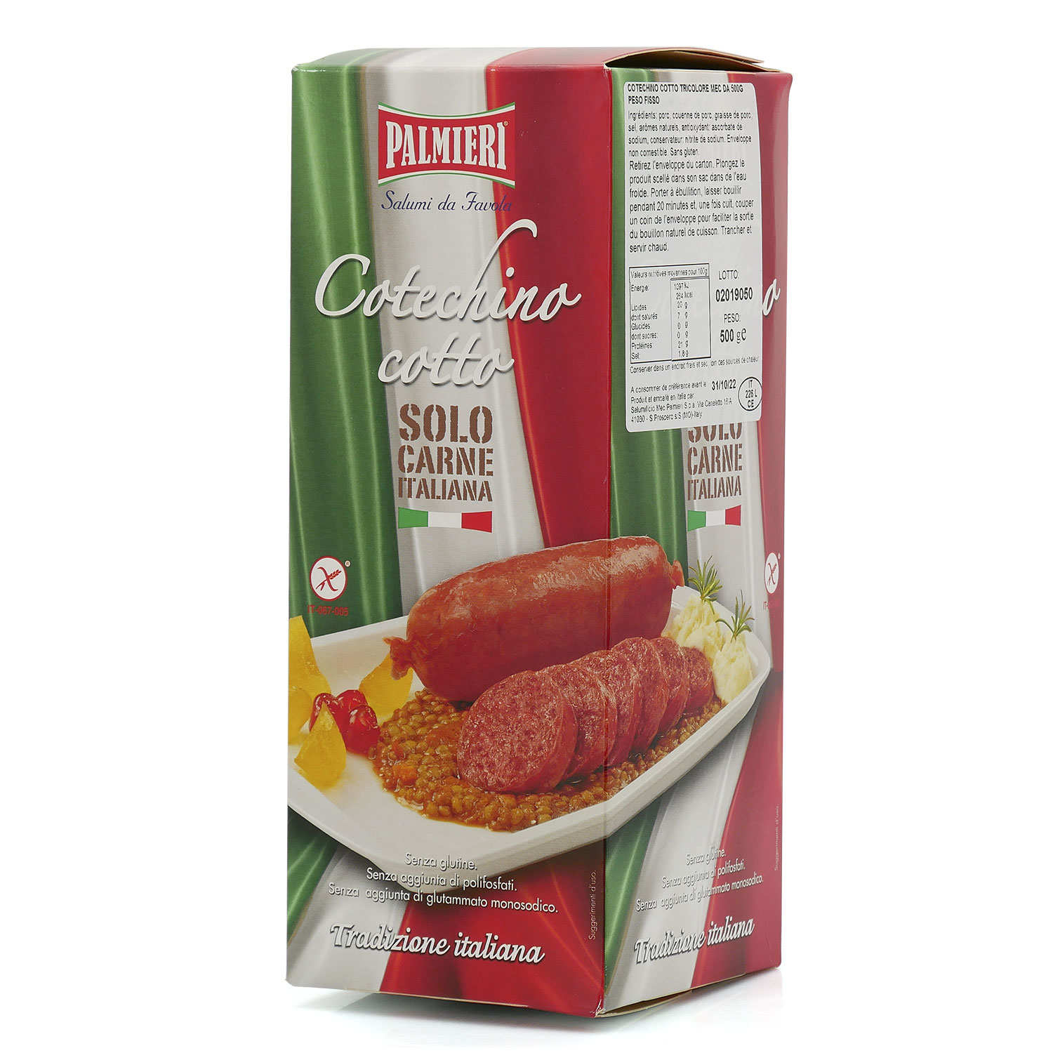 Cotechino di Modena PGI - Pre-cooked Italian sausage - Palmieri