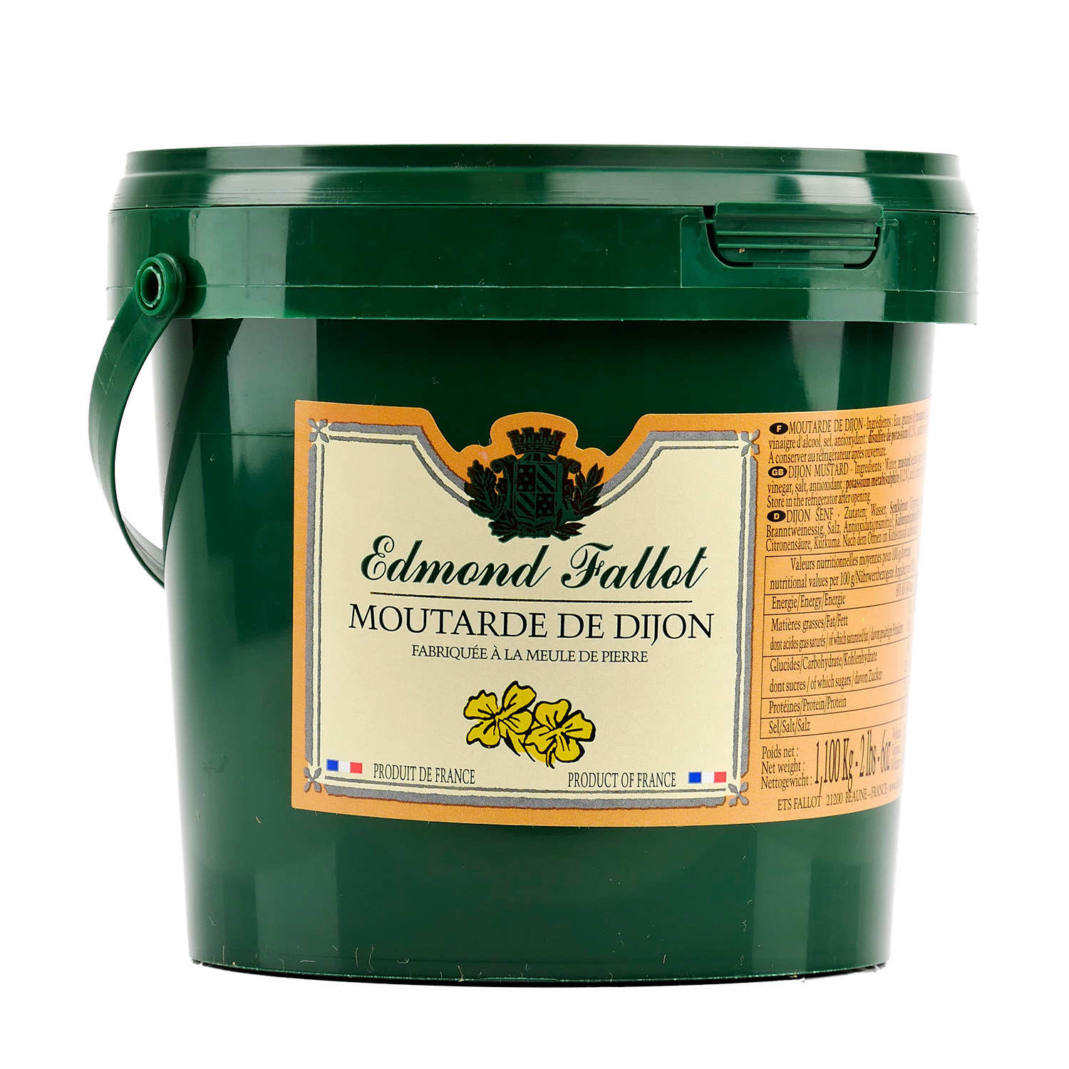 Dijon mustard - 1.1kg bucket - Fallot