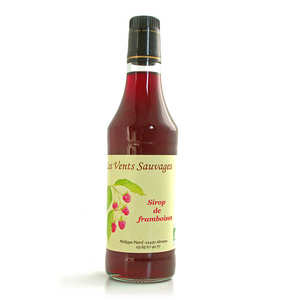 Organic raspberry syrup - Les vents sauvages