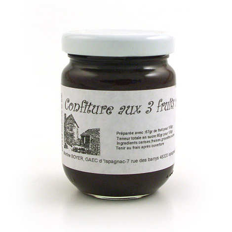 Confiture aux 3 fruits rouges - Languedoc
