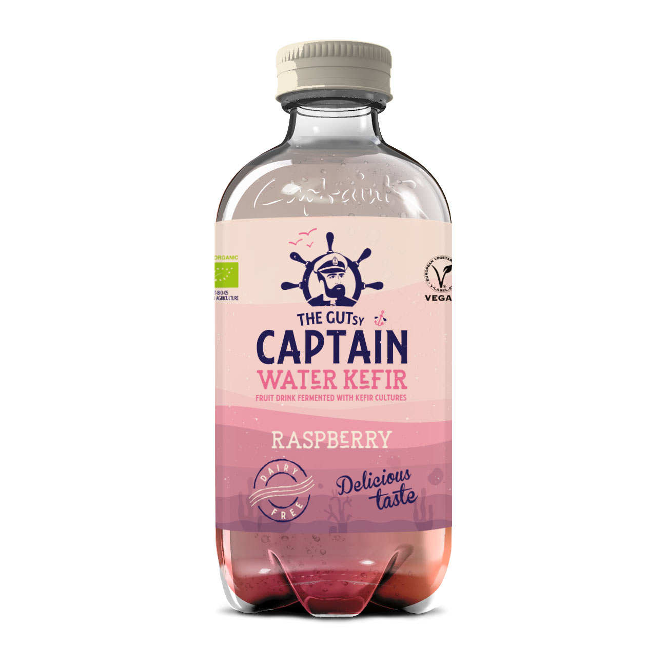 Kefir Water Raspberry - Captain Kombucha - The Gutsy Captain Kombucha