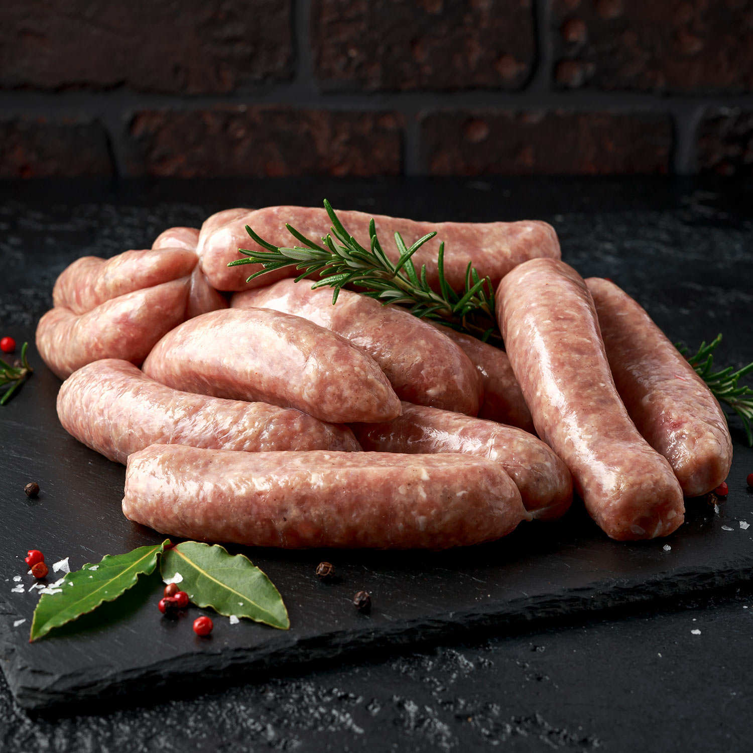 Saucisses fraîches de porc fermier du Cantal - La ferme des cochons gourmands