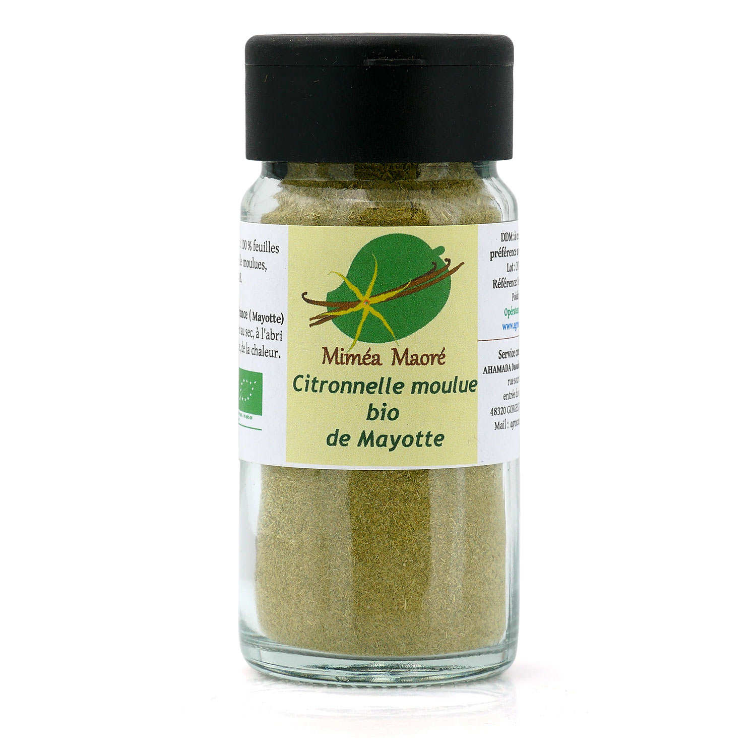 Citronnelle bio moulu de Mayotte