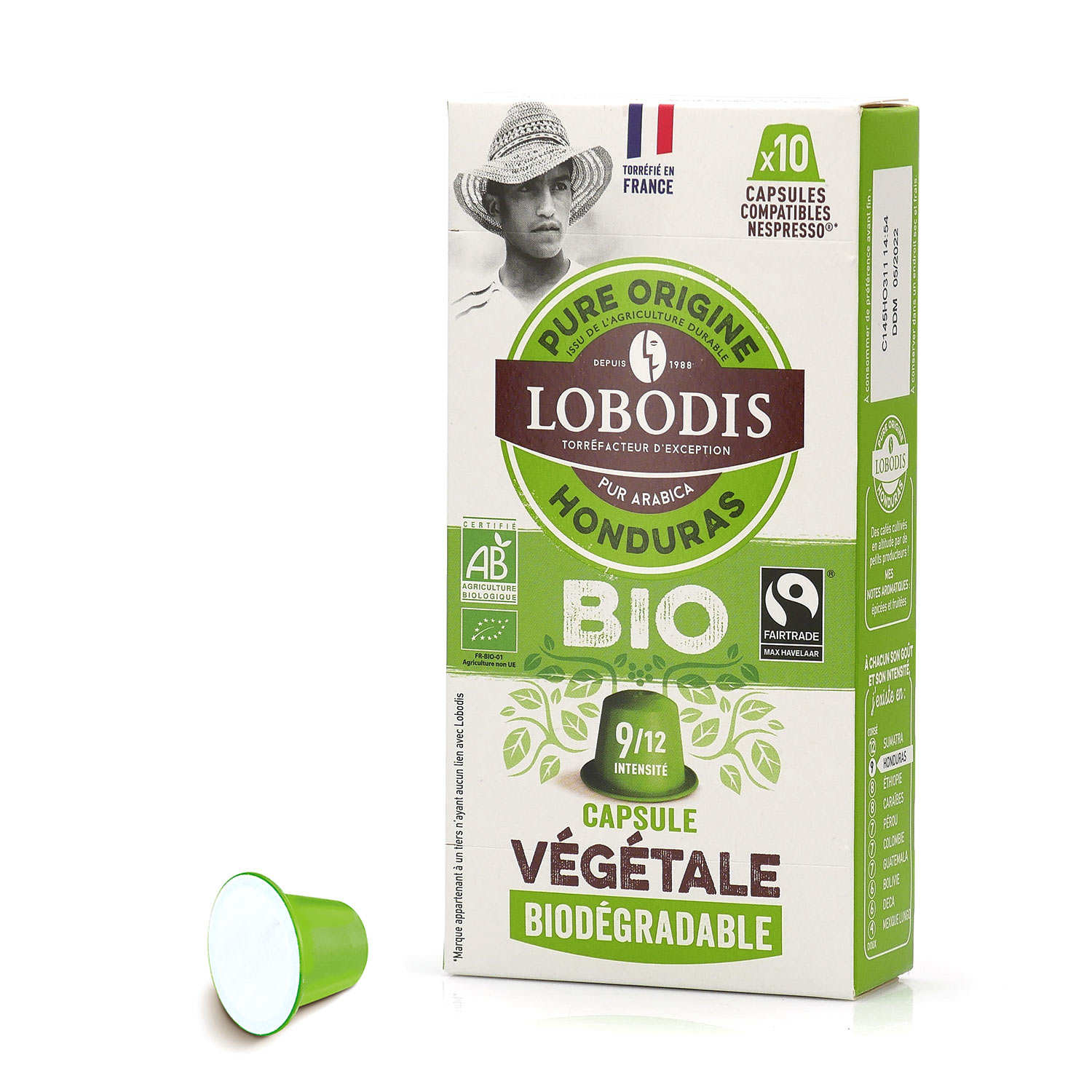 Café Honduras bio et équitable - capsules biodégradables compatibles ...