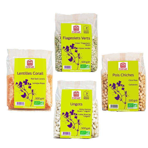 Assortiment de légumes secs bio - Celnat