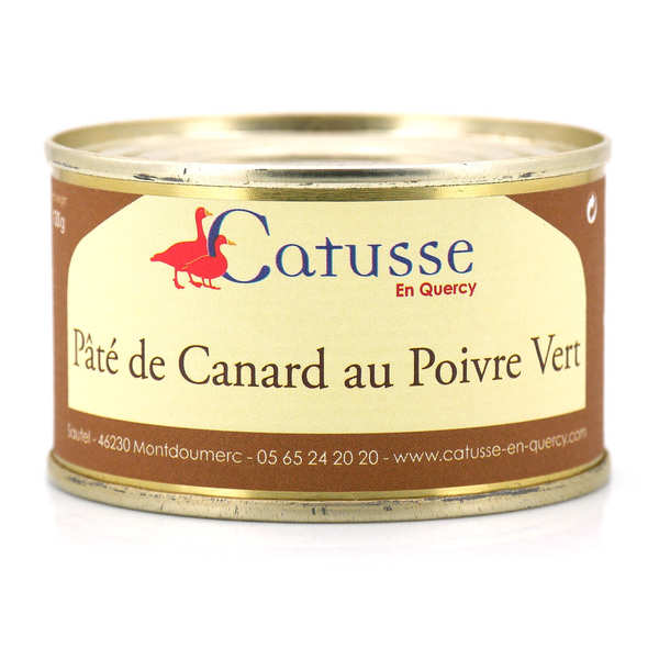 Fine duck pâté with green pepper