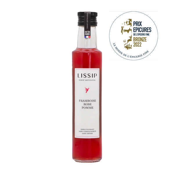 Homemade raspberry, rose and apple syrup - Lissip