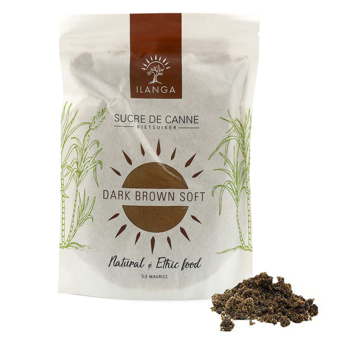 Dark Brown Soft - Sucre de canne brun non raffiné - Ilanga Nature