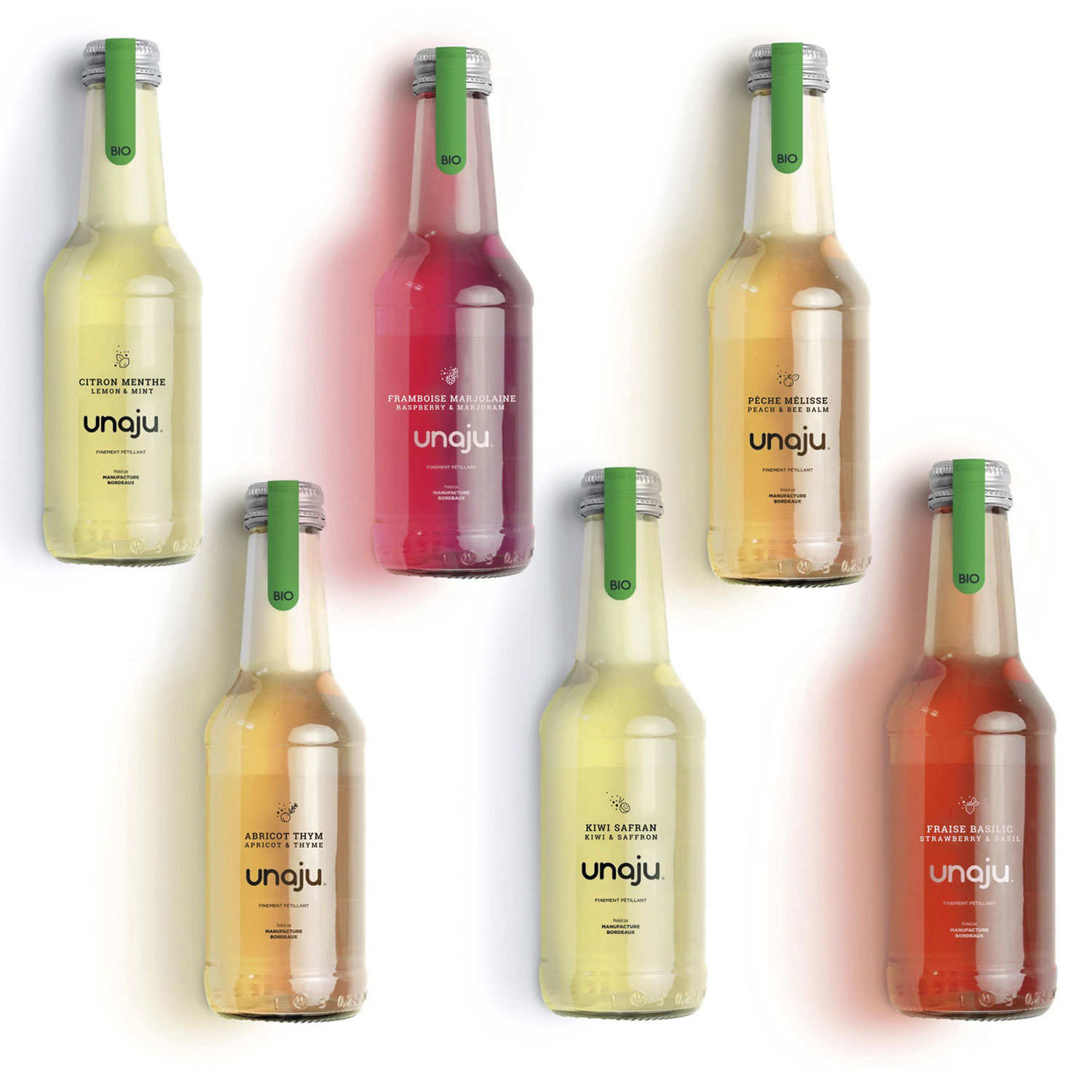 Discovery assortment of 6 organic Unaju fruit juices - Unaju