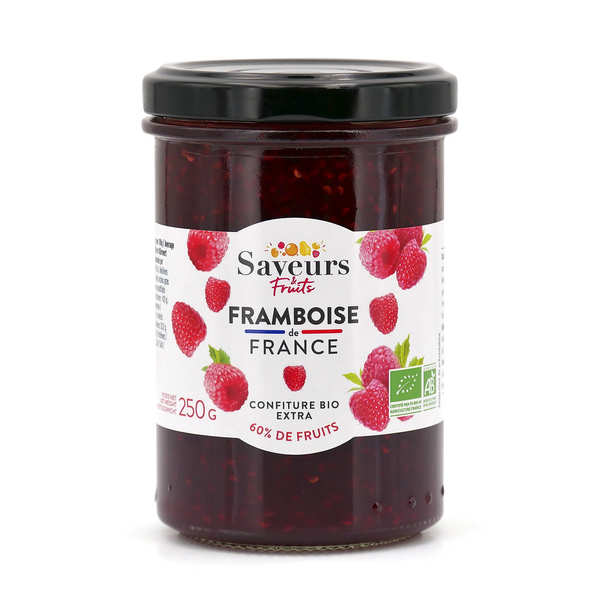 Organic Raspberry Extra Jam - Saveurs et Fruits
