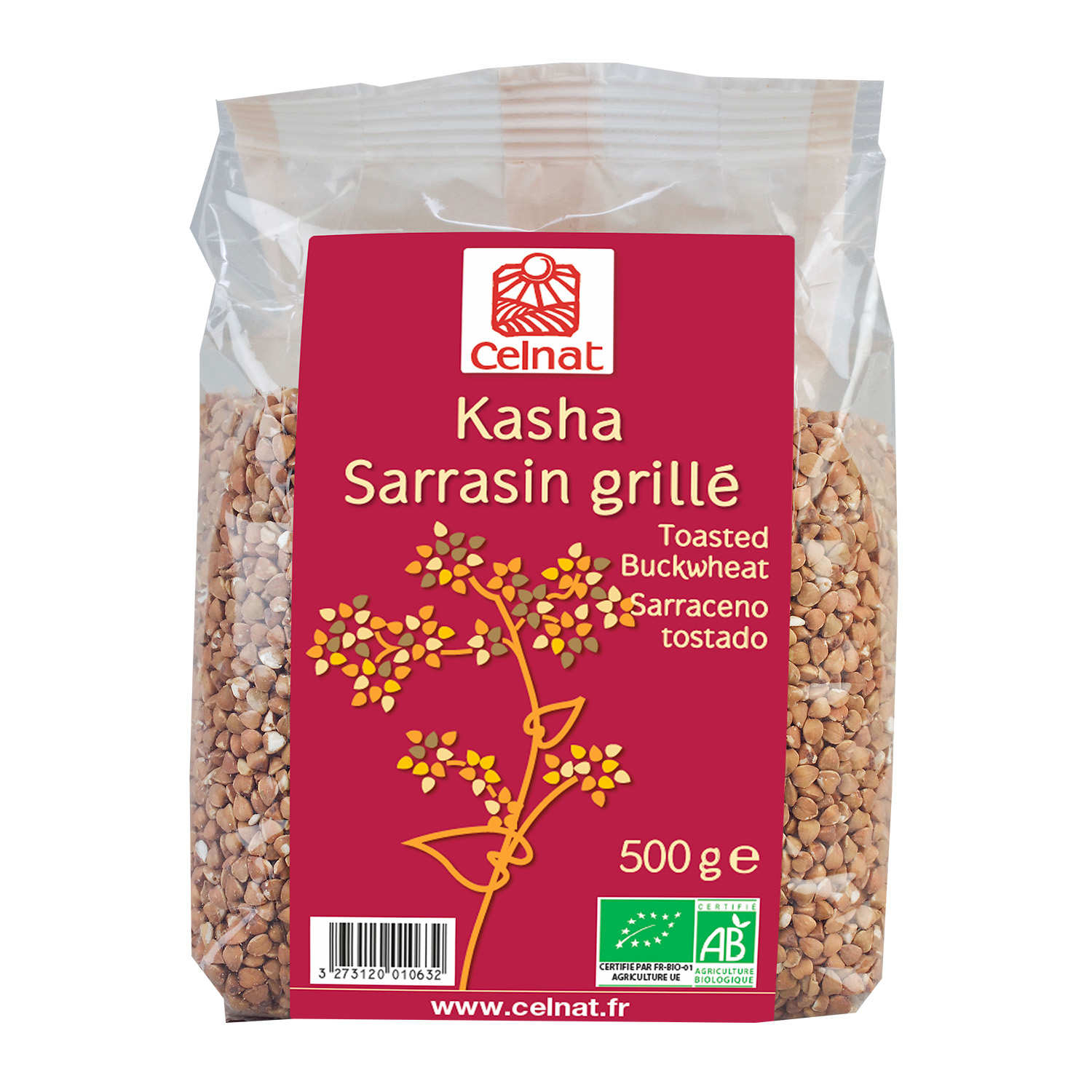 Kasha - organic toasted buckwheat - Celnat