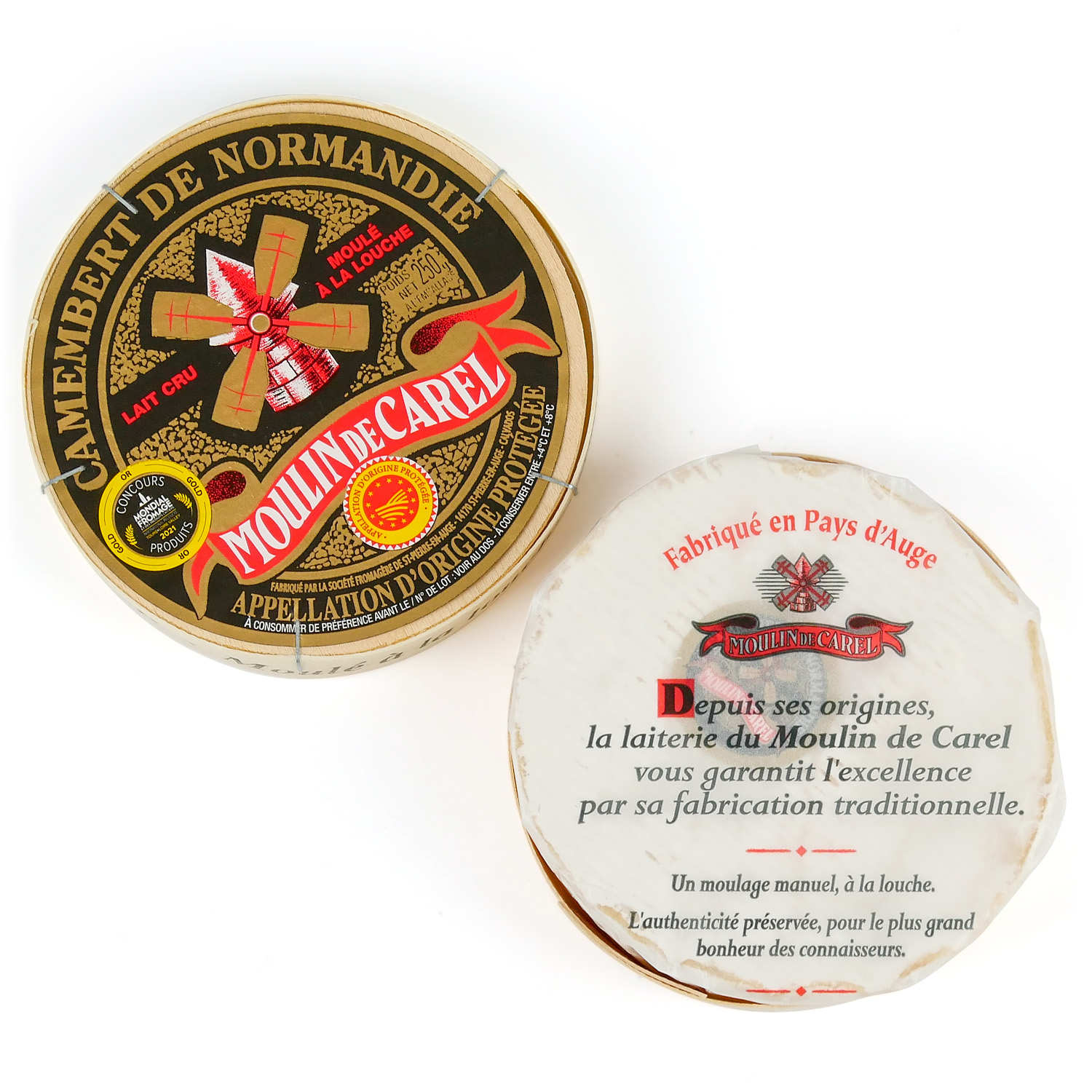 Camembert de Normandie AOP au lait cru Moulin de Carel - Moulin de Carel