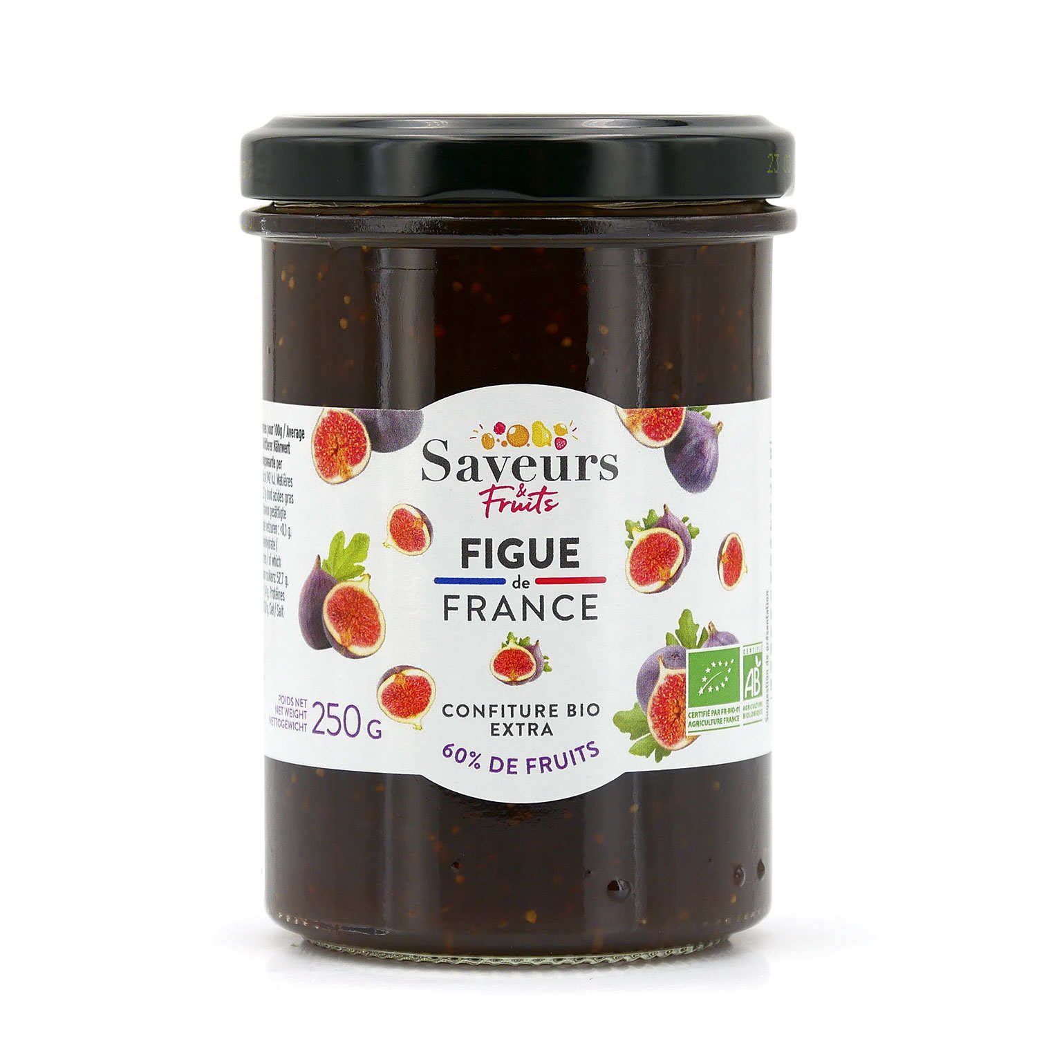 Organic fig fine jam from France - Saveurs et Fruits