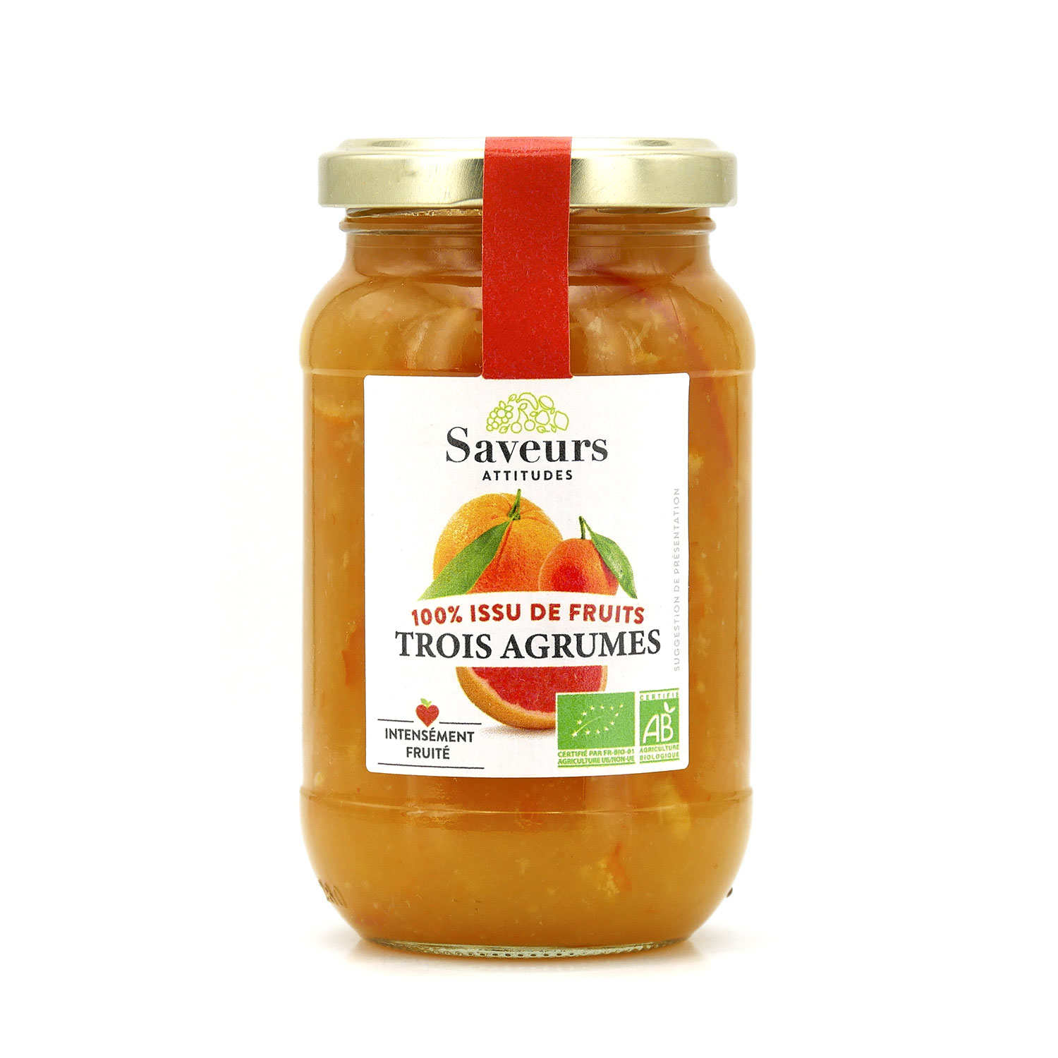 Organic three-citrus jam with no added sugar - Saveurs et Fruits