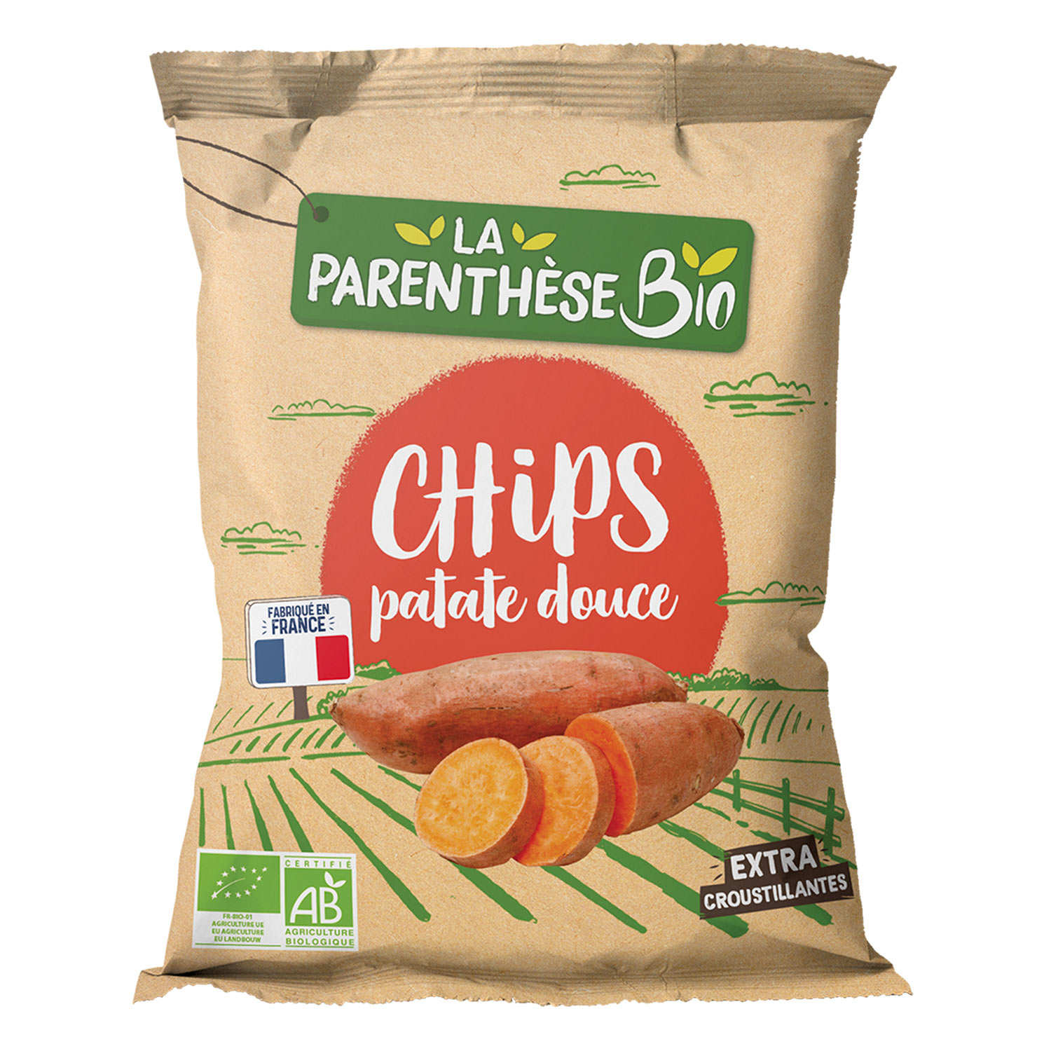 Chips de patates douces bicolores bio - Fabriquées en France - La ...