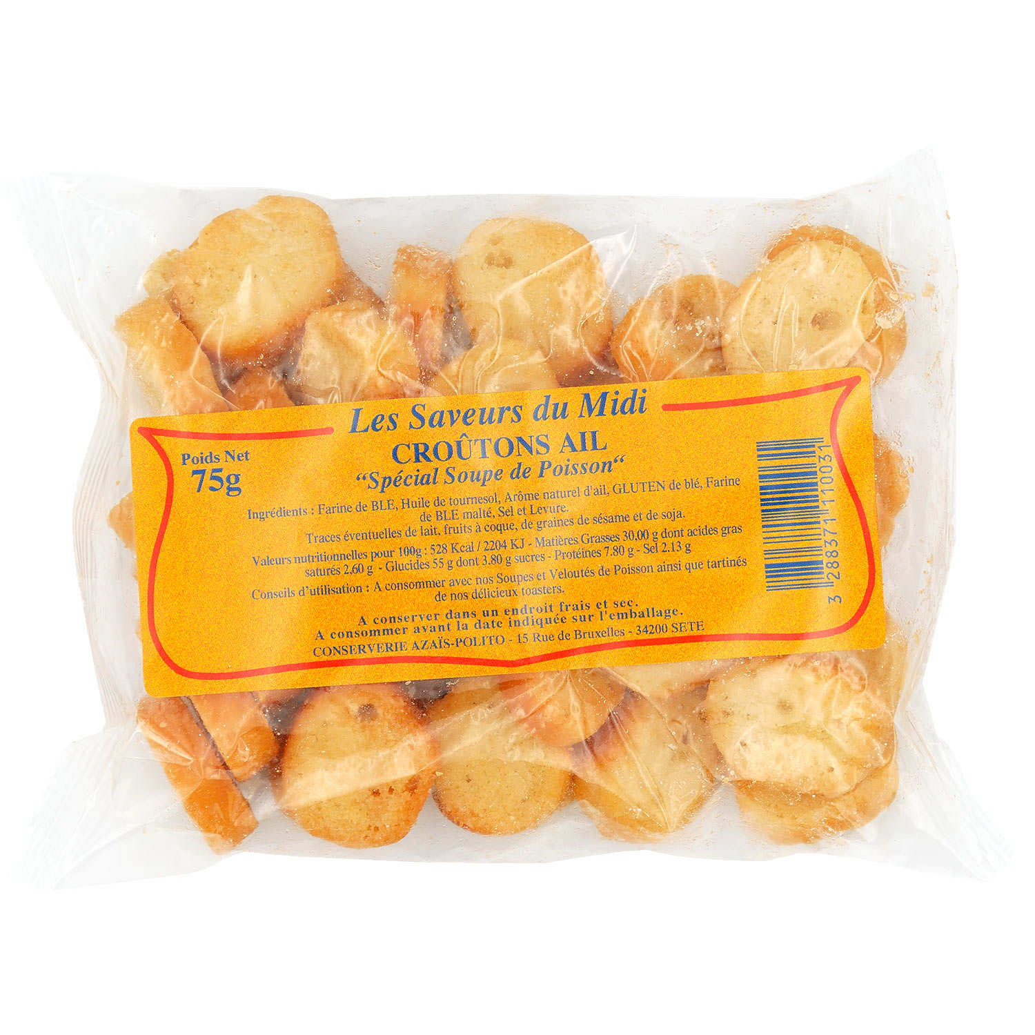 Traditional garlic Croûtons for Fish Soup - Azaïs-Polito