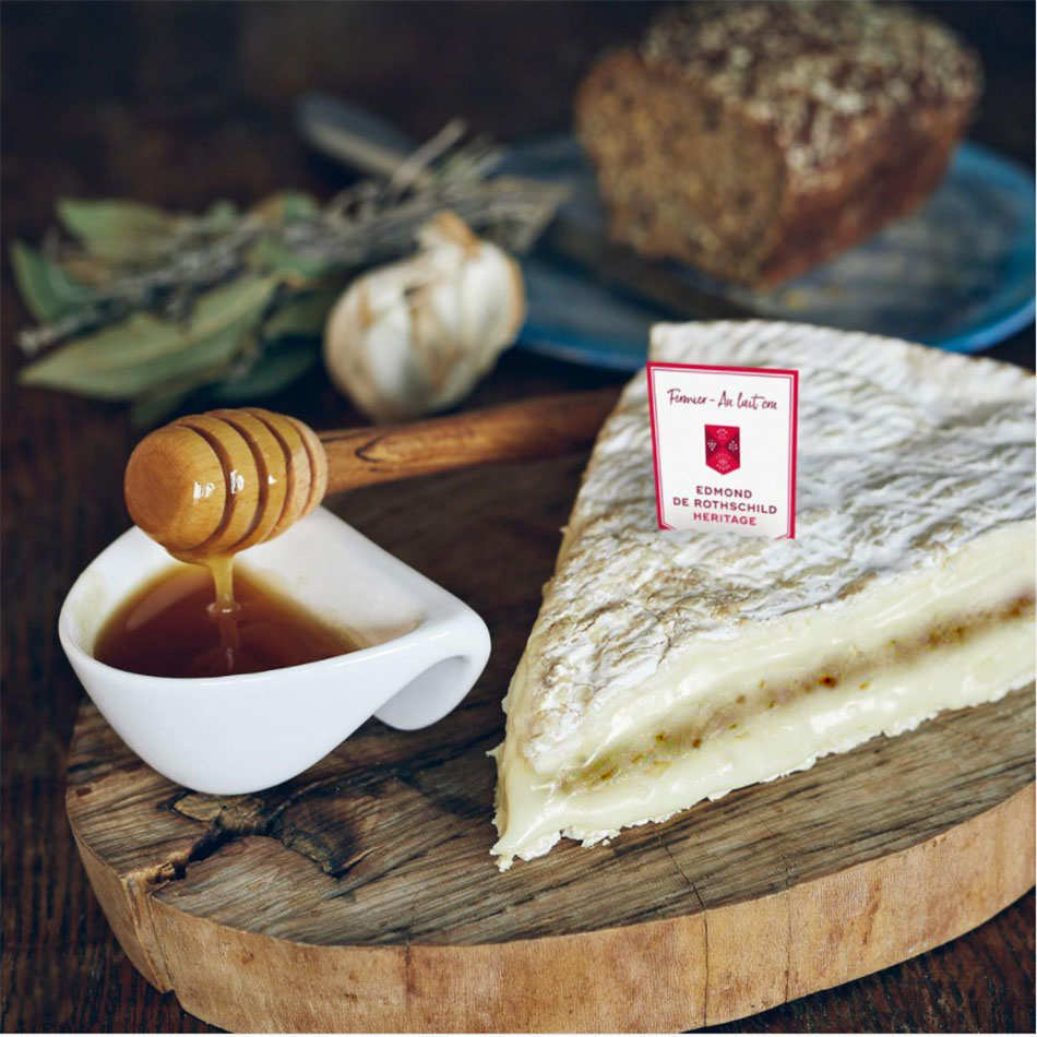Brie de Meaux Fermier aux noix et au miel - Edmond De Rotschild ...