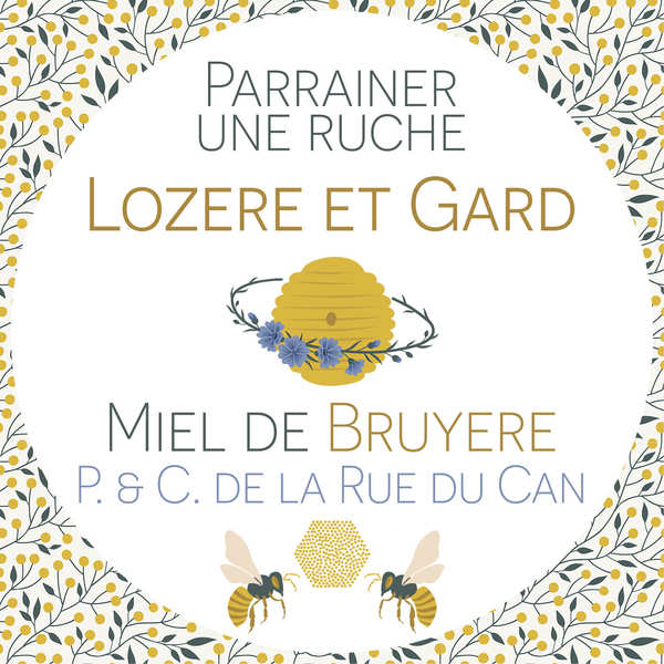 Sponsor a beehive - Heather Honey from Gard / Lozere 2023 - BienManger.com