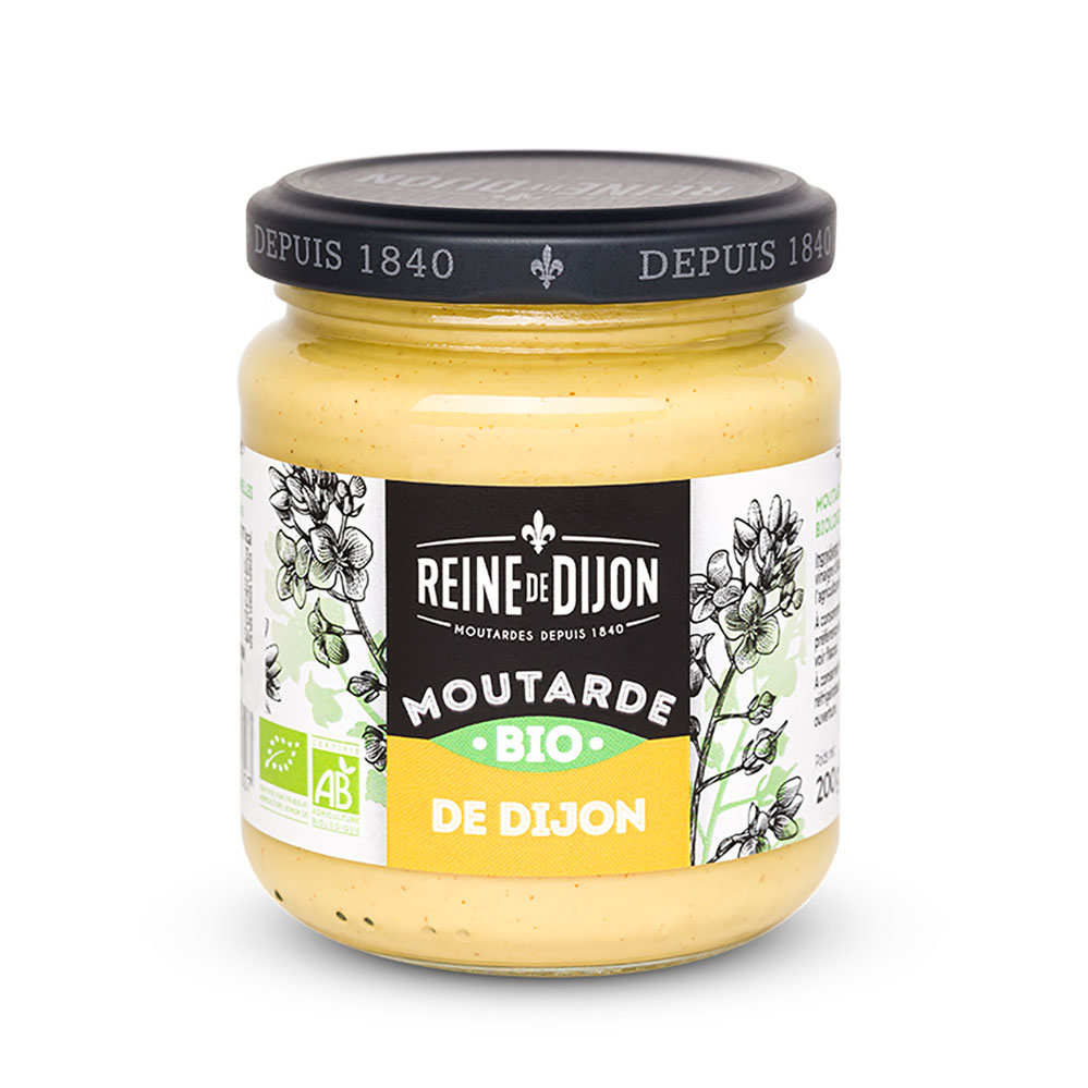 Organic Dijon mustard Extra strong - Reine de Dijon