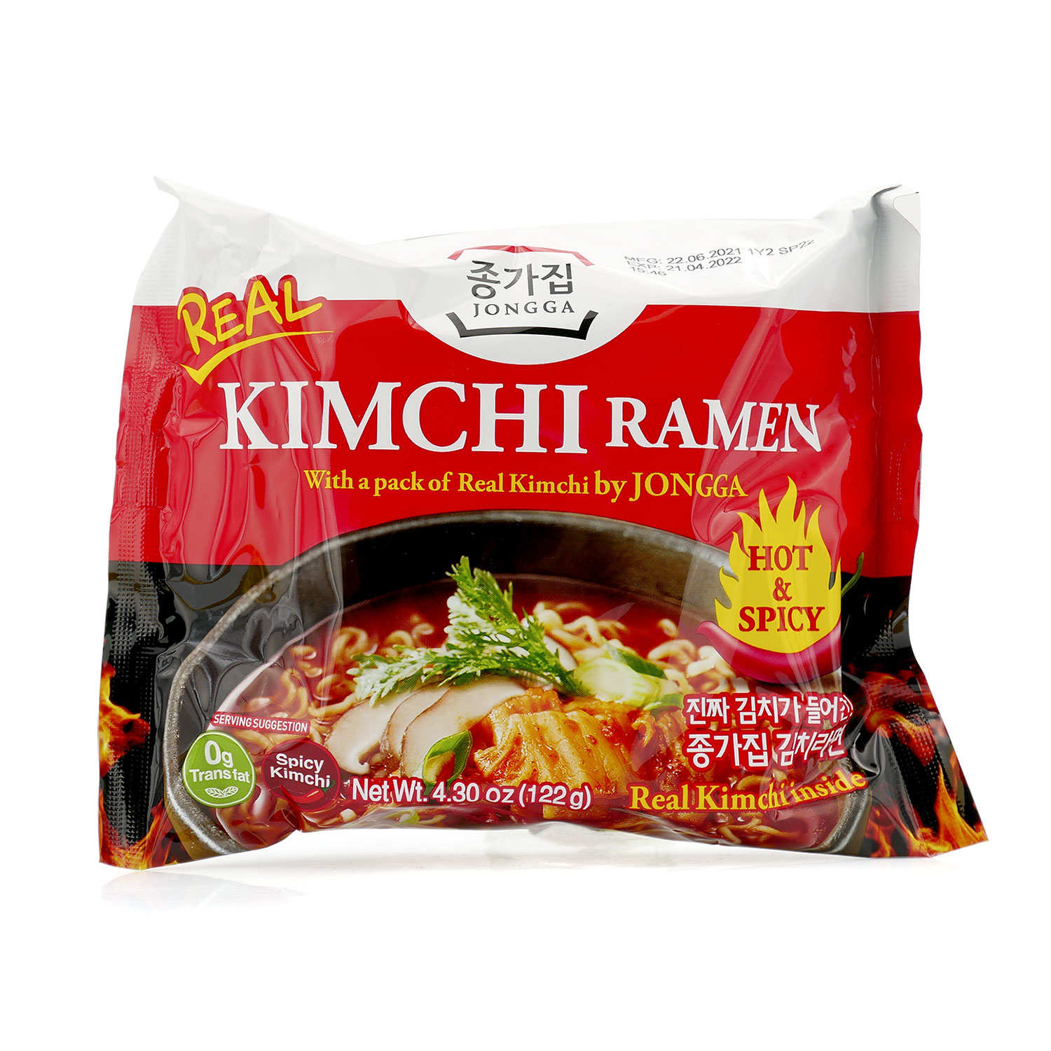 Nouilles instantanées Ramen Kimchi en sachets - Jongga