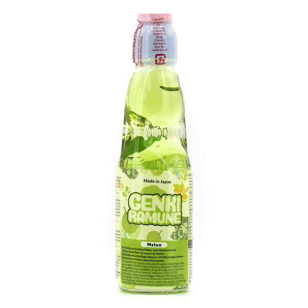Japanese Lemonade Ramune Melon - Genki Ramune