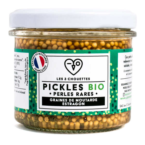 Pickles bio Les Perles rares - graines de moutardes et estragon - Les 3 ...