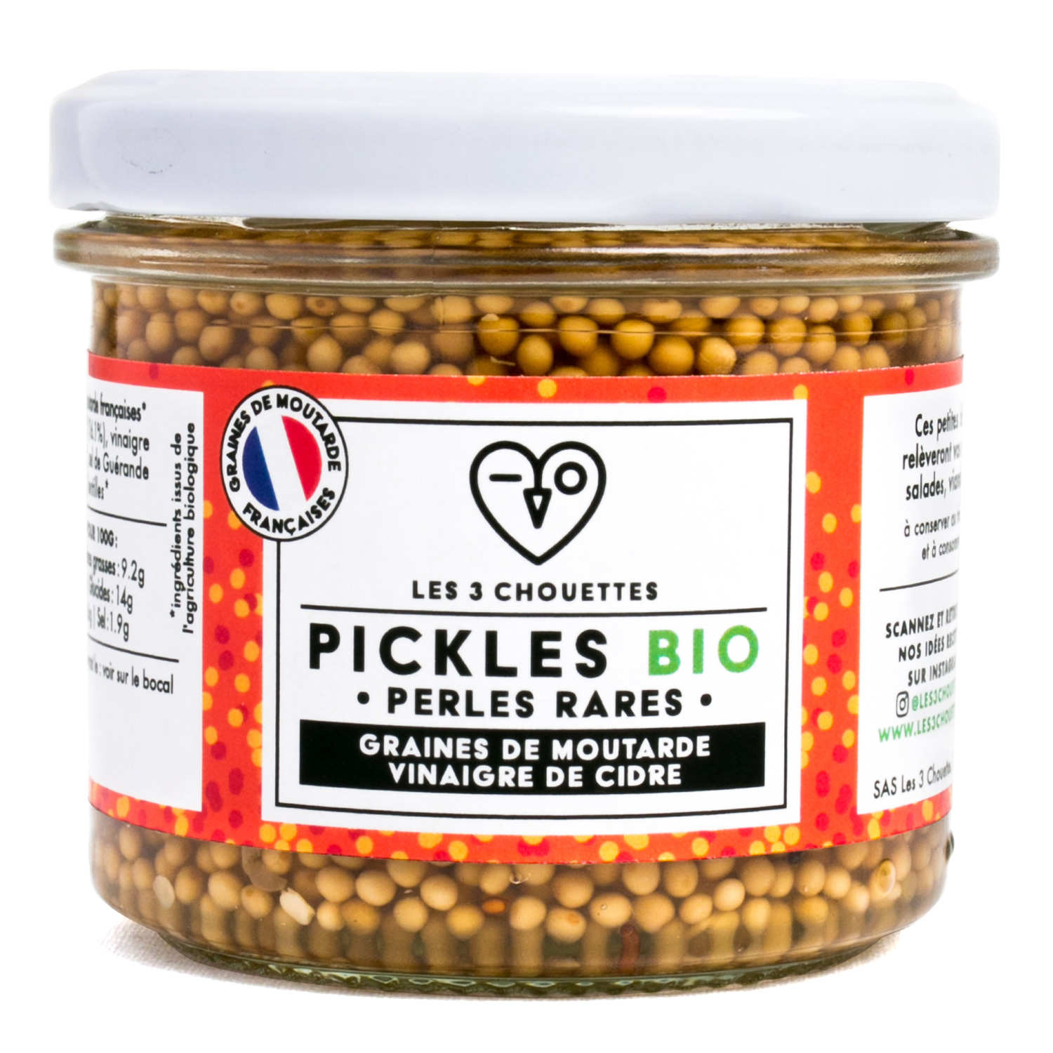 Pickles bio Les Perles rares - graines de moutardes au vinaigre de ...